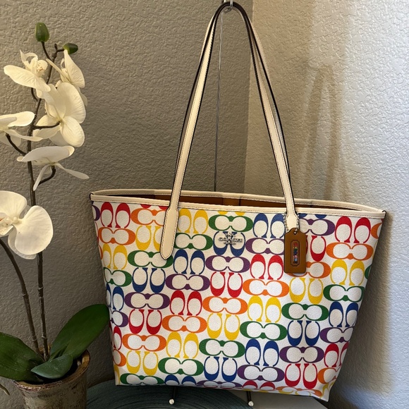 Coach | Bags | Coach C481 Rainbow Pride Signature City Tote | Poshmark